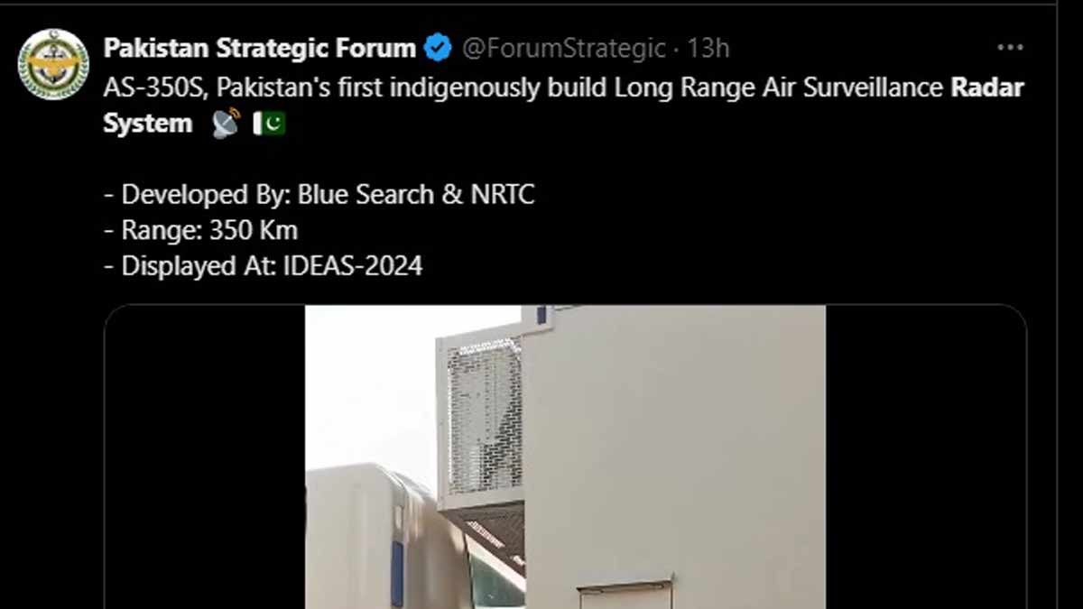 Pakistan unveils 'game-changer' AM350S radar system. Is this a ...