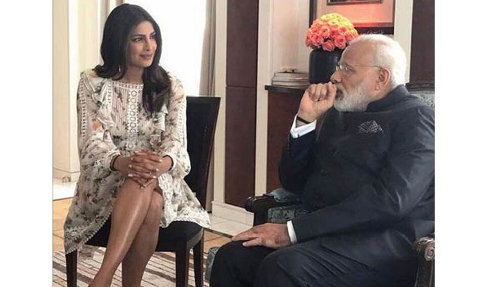 Modi takes time out of his busy schedule to meet Priyanka Chopra