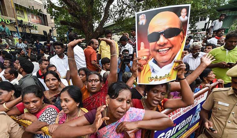 What is the controversy over Karunanidhi's burial site?- The Week