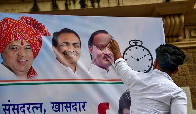Ncp Files Disqualification Plea Against Ajit Pawar Jitendra Awhad Is 3148