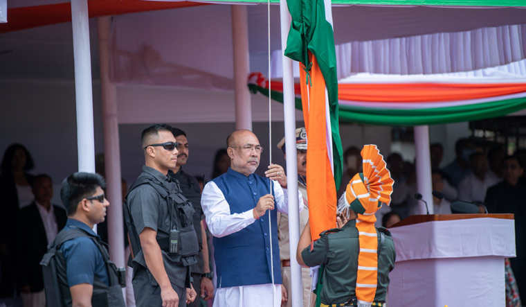 I-Day in Manipur: CM Biren Singh blames 'foreign plot' and ...