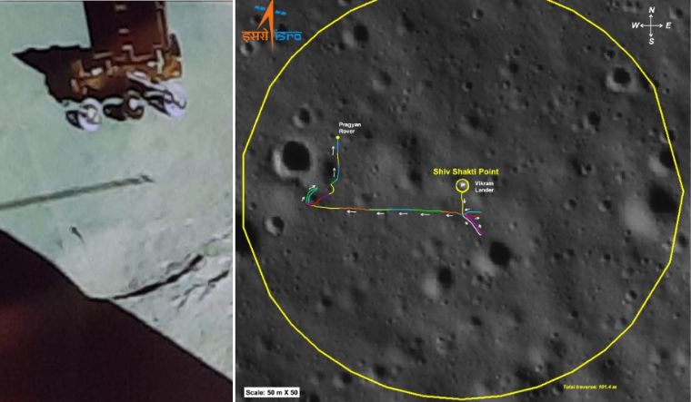 Chandrayaan-3: ISRO shares map of Pragyan's 100-metre route on lunar ...