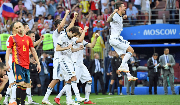 Russia beat Spain on penalties to reach World Cup quarters- The Week