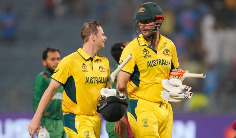 ICC World Cup: Marsh's ton helps Australia hammer Bangladesh by 8 ...