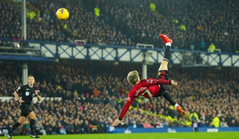 Watch: Garnacho hits 'Siuu' after wonder goal against Everton- The Week