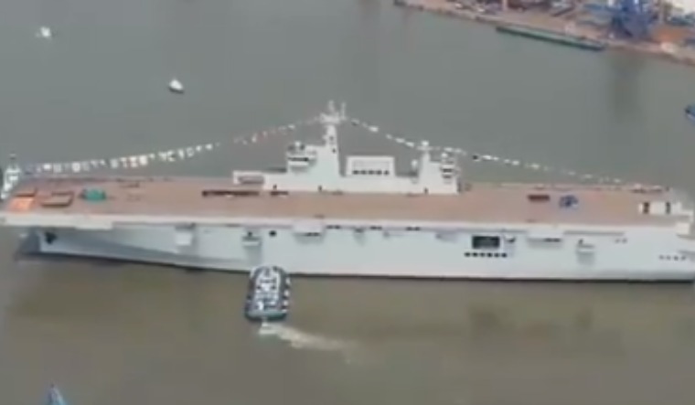 China launches 2nd giant amphibious warfare ship- The Week