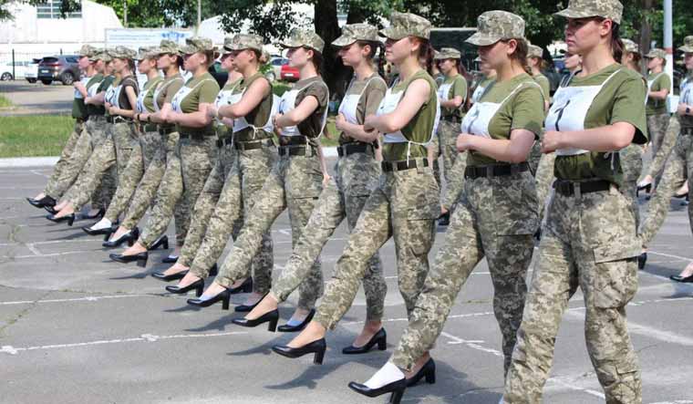 Uproar after female Ukraine soldiers made to march in high heels- The Week