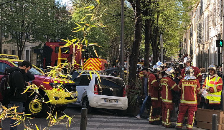 France: Five injured in Marseille residential building collapse ...