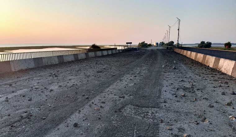 Ukraine strikes bridge to Crimea, say Russian-appointed officials- The Week