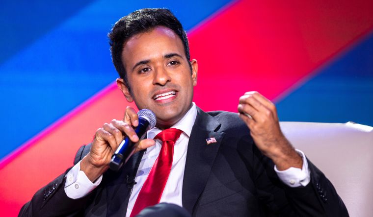 Vivek Ramaswamy surges to second spot behind Trump in Republican race ...