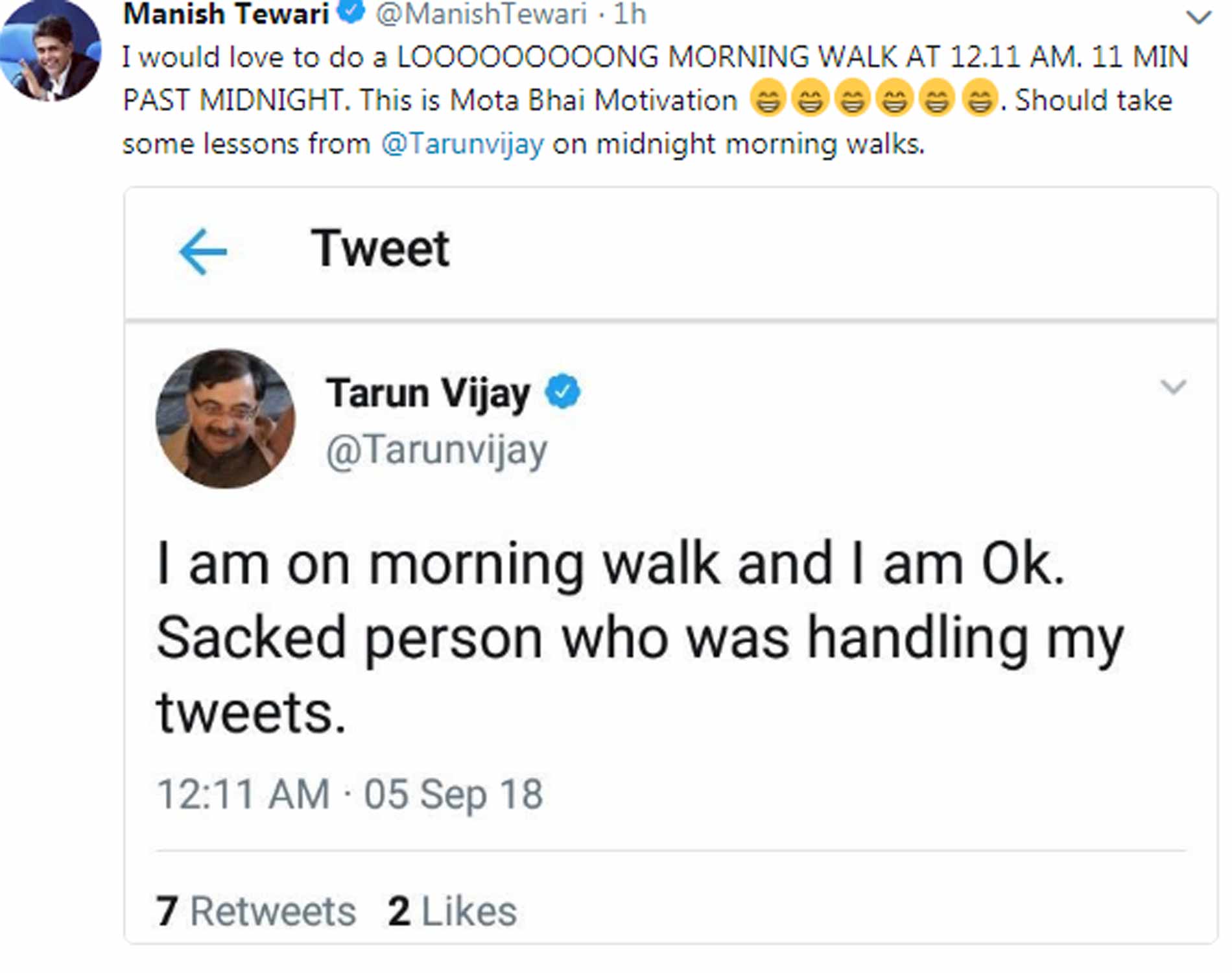 BJP leader trolled over deleted tweets on Rahul, 'midnight morning walk ...