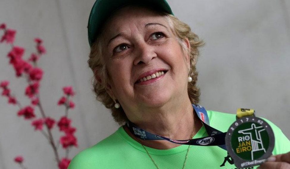 Once bedridden, woman vows to be active