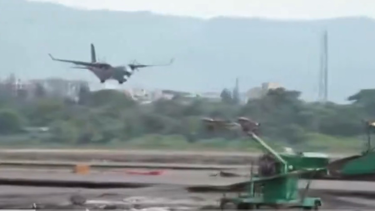 WATCH | Indian Air Force C-295 aircraft makes inaugural landing at Navi ...