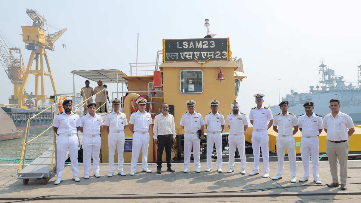 Indian Navy gets ninth ammunition cum torpedo cum missile barge- The Week