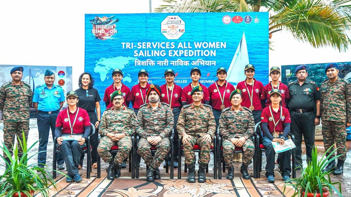 How all-women crew of Indian Army, Navy, Air Force officers braved high ...