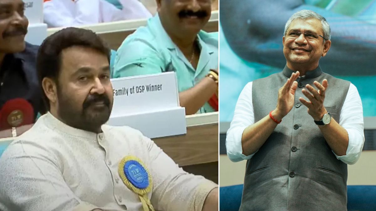 Mohanlal gets standing ovation for Dadasaheb Phalke Award win; Ashwini ...