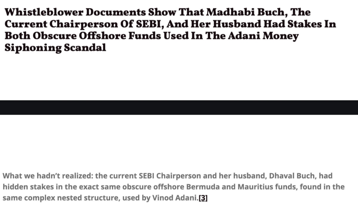 'Madhabi Buch currently has 99%...': 5 key allegations from Hindenburg ...