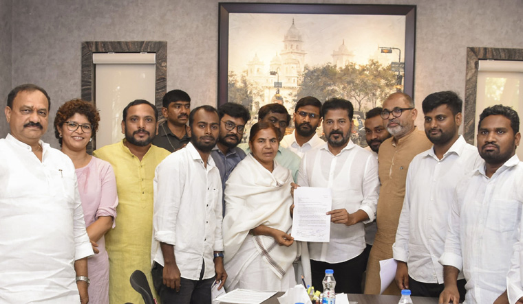 Rohith Vemula's mother meets Telangana CM Revanth Reddy, seeks 'justice ...