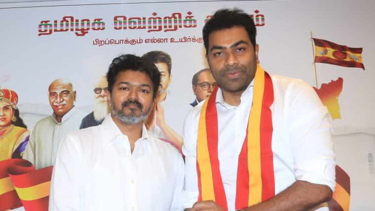 Former VCK leader Aadhav Arjuna joins Vijay’s TVK, appointed party's ...