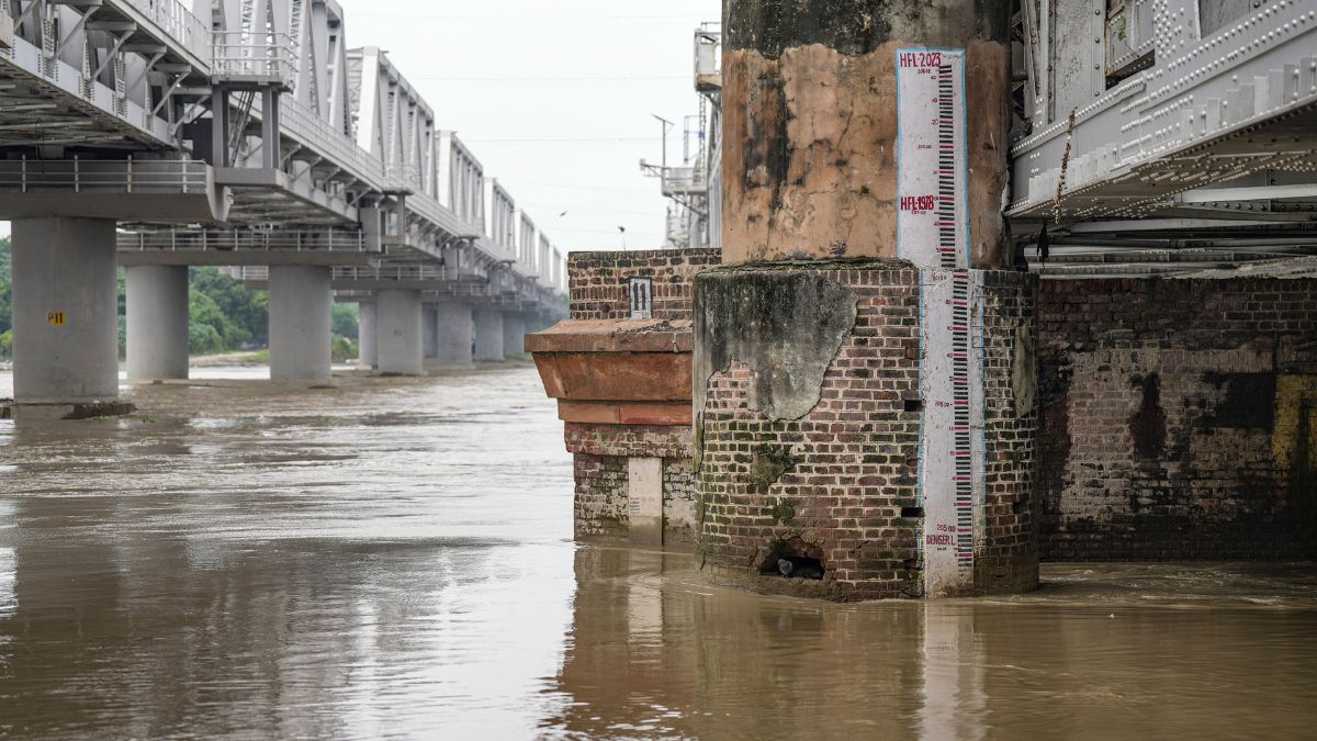 Delhi red alert: After heavy rain, Yamuna river flows near danger mark; waterlogging and traffic ...