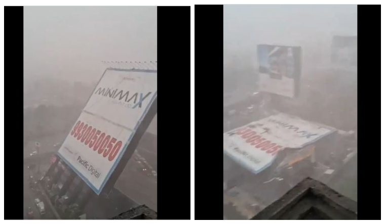 WATCH | 3 dead, 100 feared trapped as huge hoarding come crashing down ...