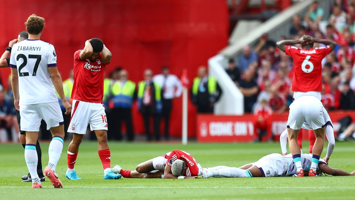 WATCH | Tears, shock and applause as Nottingham Forest midfielder ...