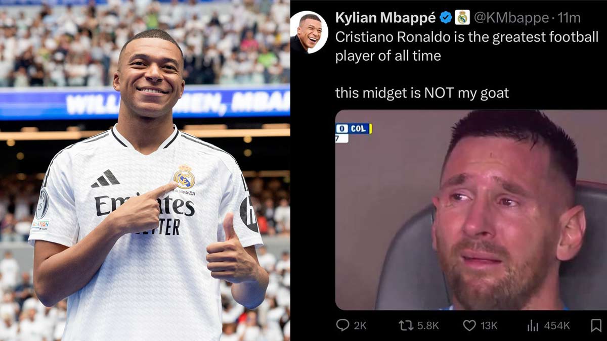 'This midget is NOT my goat': Mbappe's X account hacked; post on Messi ...