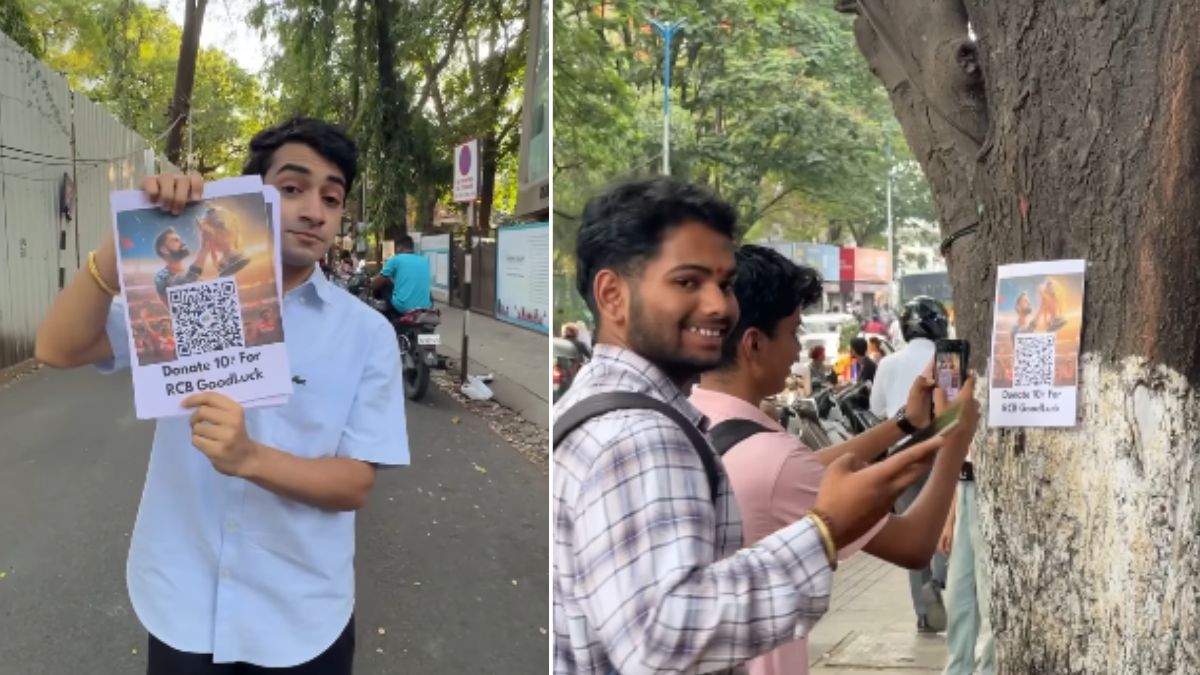 ‘Donate 10₹ For RCB’: Sarthak Sachdeva’s QR code prank amuses netizens | IPL 2025 | Virat Kohli ...