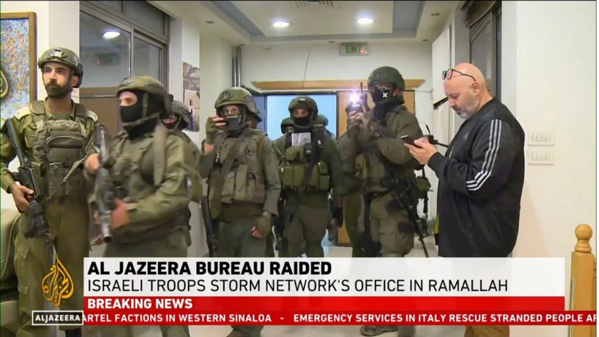 'Take your cameras and leave': Israeli troops ask Al Jazeera to close ...
