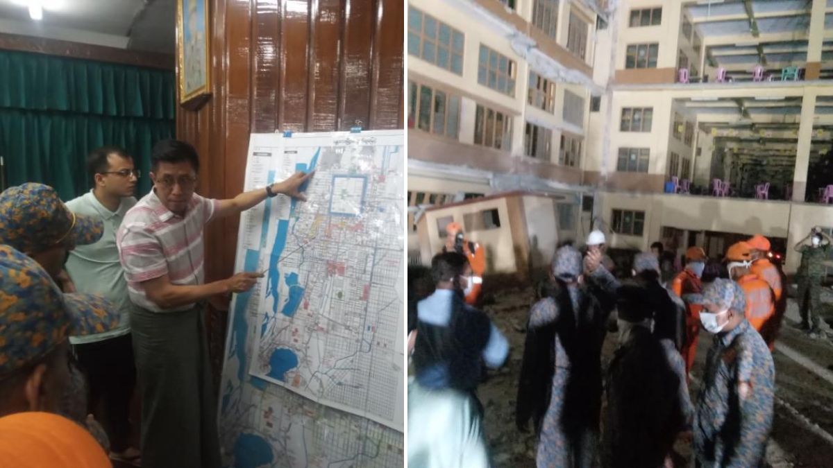 Myanmar earthquake | Operation Brahma: NDRF team begins rescue operations at 'U hla thein ...