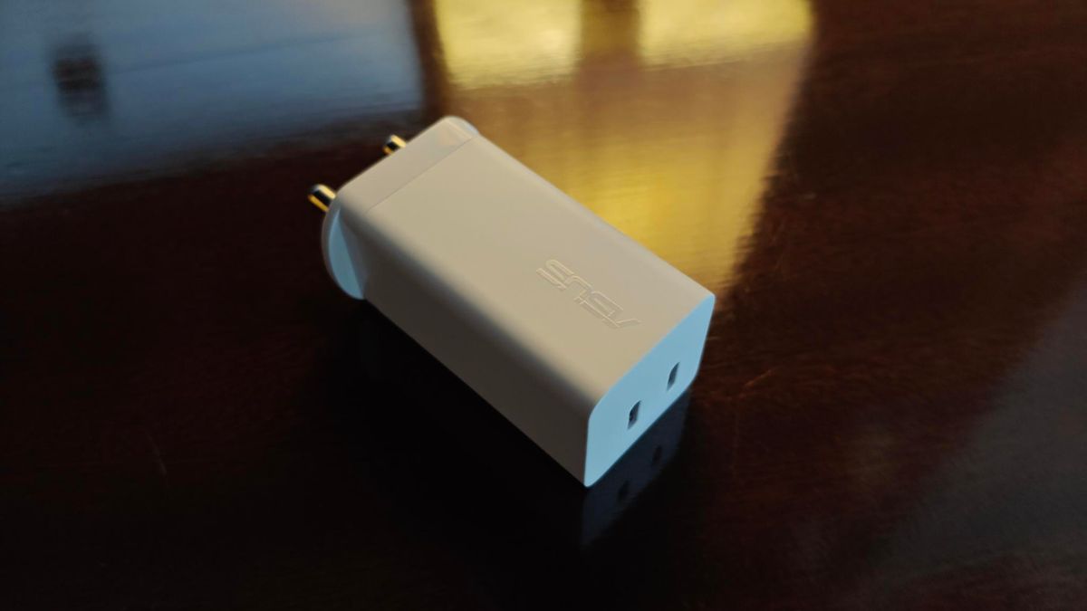ASUS 65 Watts GaN Charger is quite compact and can efficiently charge ...